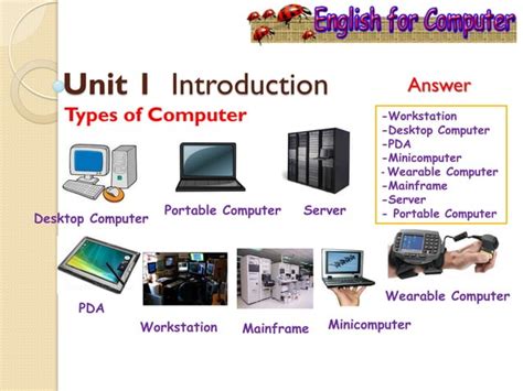 English For Computer Unit 1 Introduction Pdf Operating Systems Computer Software And