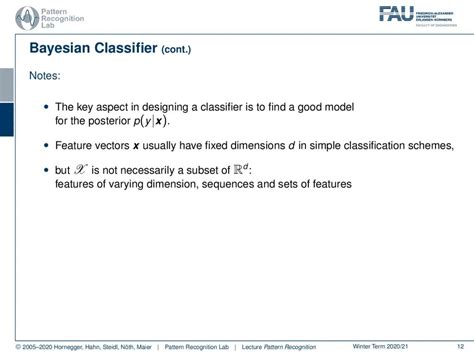 Lecture Notes In Pattern Recognition Episode 4 Basics The Optimal