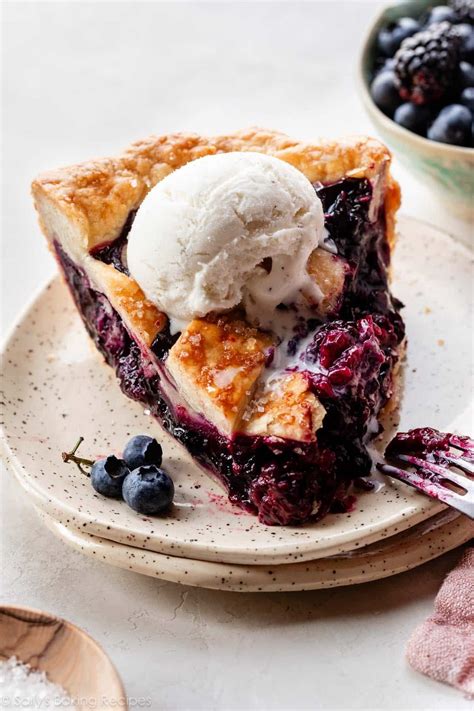 Triple Berry Pie Easy Blueberry Pie Pie Recipes Homemade Blueberry Pie