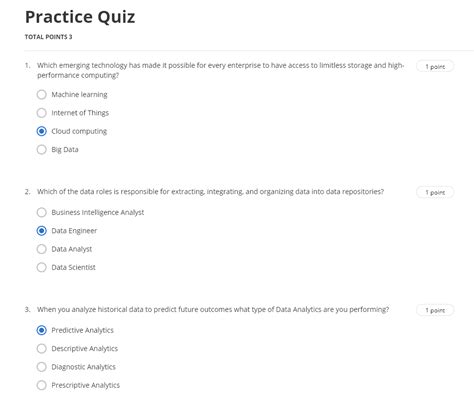 Coursera Introduction to Data Analytics IBM Quiz 猫咪的小鱼干