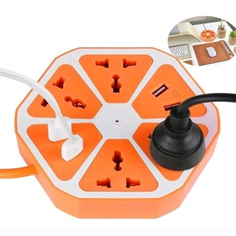 Jual Stop Kontak Usb Hexagon Socket Usb Colokan Listrik Smart Powerstop Kontak Usb Hexagon