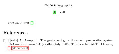 Cross Referencing Papers In A Table TeX LaTeX Stack Exchange