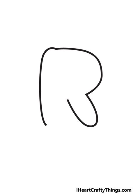Bubble Letter R Draw Your Own Bubble R In 7 Easy Steps