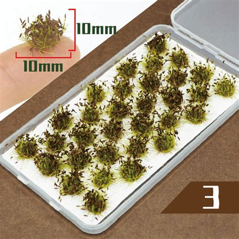 Self Adhesive Static Grass Tufts Wildflowers Miniature Railway Diorama