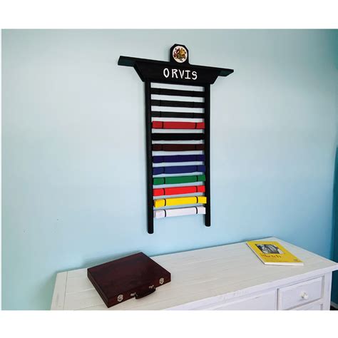 Usmc Mcmap Martial Arts Belt Display 5 Belt Warrior And Shield