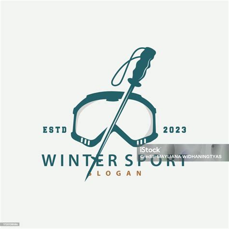 스키 스포츠 심볼 겨울 스노우 스포츠 디자인 레트로 빈티지 벡터 일러스트레이션 0명에 대한 스톡 벡터 아트 및 기타 이미지 0명 Championship 가루눈