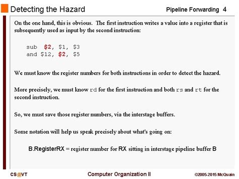 Pipelined Control Overview Pipeline Forwarding This Design