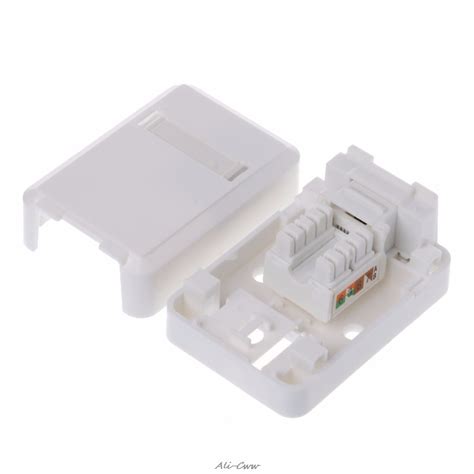 RJ Box With Cat6 Module Desktop Box Single Port Pa Vicedeal