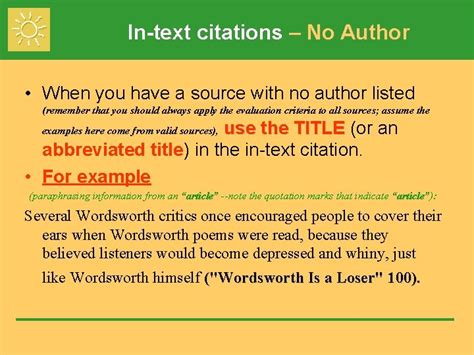 MLA Format Intext Citations Works Cited Whats MLA