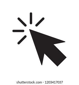 Clicking Cursor Pointer Icon Vector Stock Vector Royalty Free Shutterstock