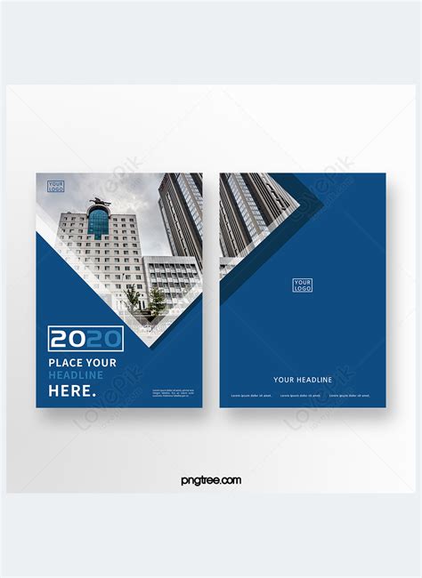 클래식 인기 블루 2020 비즈니스 브로셔 이미지 사진 465306359 무료 다운로드