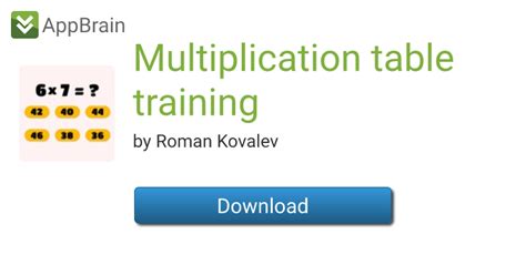 Multiplication Table Training For Iphone Free App Download