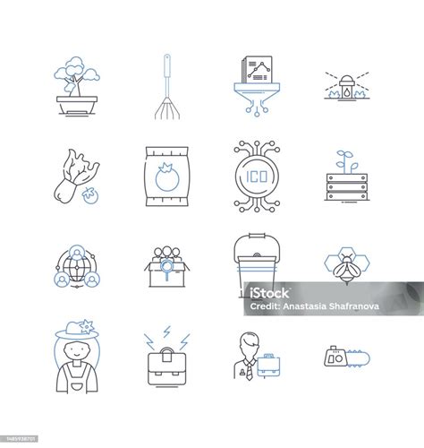 출판 산업 라인 아이콘 컬렉션입니다 원고 편집자 프린터 저작권 조판 Isbn 배포 벡터 및 선형 그림 표지 마케팅 서식 윤곽 표지판 세트 가리기에 대한 스톡 벡터 아트 및