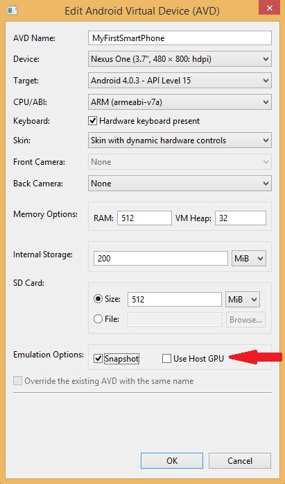 android emulator could not get wglgetextensionsstringarb error stack