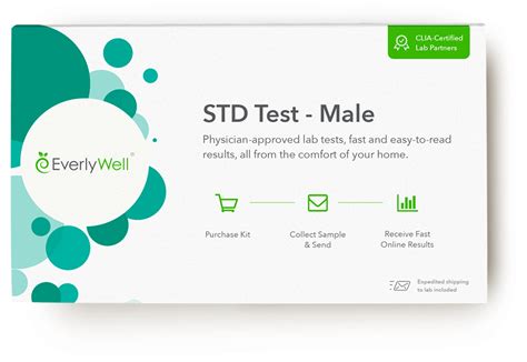 At Home Std Test Kit For Men Easily Check For 7 Common Stds Everlywell