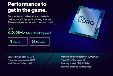 Buy The Intel Core I F CPU Core Thread Max Turbo GHz MB BX F