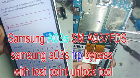 Samsung A03s Frp Bypass With Test Point Unlock Tool Sm A037fsm A037m