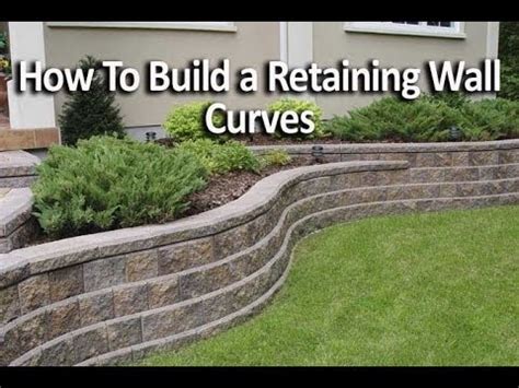 How To Build Retaining Wall With Curves YouTube