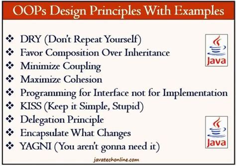 Oops Design Principles Javatechonline