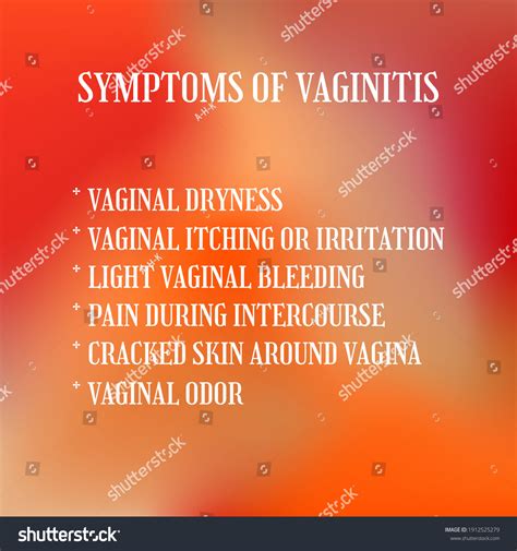 Symptoms Vaginitis Vector Illustration Medical Journal เวกเตอร์สต็อก