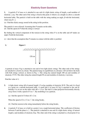 Elasticity Questions Teaching Resources Elasticity Questions Teaching Resources