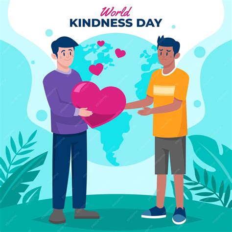 Dibujado A Mano Ilustración Del Día Mundial De La Bondad Vector Gratis