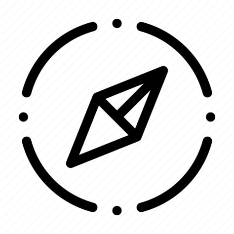 Compass Pointer North East Direction Navigation Location Icon