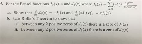 solved for the bessel functions j 0 x and j 1 x where