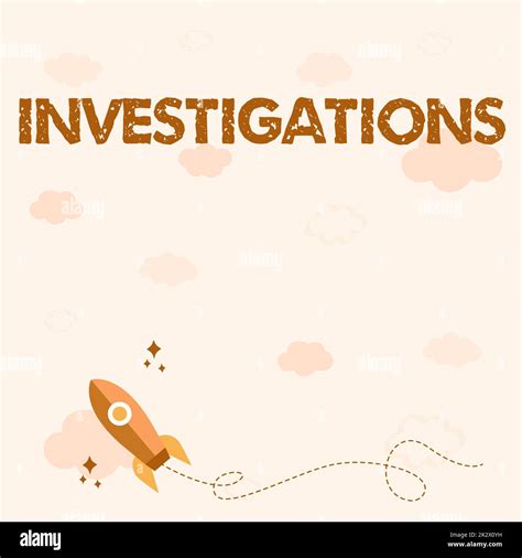 Conceptual Display Investigations Word For The Formal Action Or