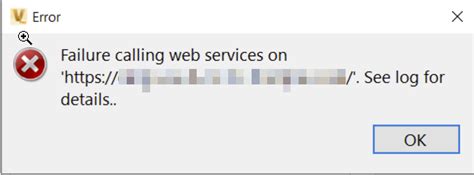 Failure Calling Web Services On When Trying To Log In To Vault
