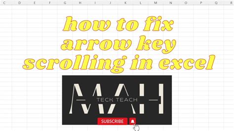 Arrow Keys Not Working In Ms Excel Scroll Lock Youtube