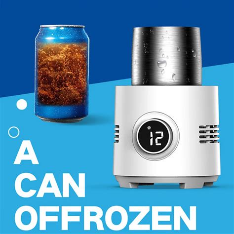 전기 냉각 가열 컵 음료 커피 머그잔 워머 쿨러 스마트 냉장고 빠른 냉각 컵 미니 보온병 컵 2 In 1