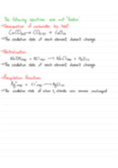 Solution Redox Simplified For Igcse Chemistry 0620 Studypool