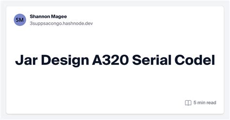 Jar Design A320 Serial Codel