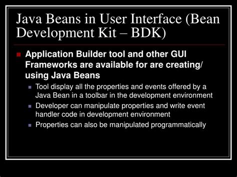 PPT Java Beans PowerPoint Presentation Free Download ID