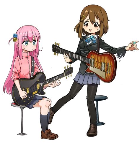 Hirasawa Yui And Gotoh Hitori K On And More Drawn By Ohbunti Danbooru