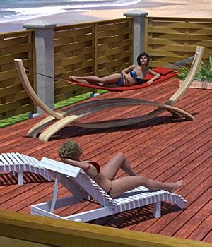 1stBastion Backyard Deck And Hammocks