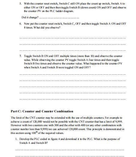 Use The Cx Programmer To Complte The Experiment From