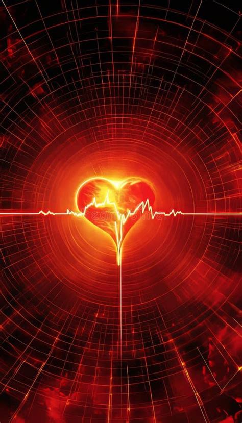 Dynamic Cardiac Rhythm Monitor With Intense Heartbeat Display And