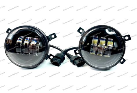 LED ПТФ противотуманные диодные фары Лада Веста Рено Форд Ford Мицубиси ...