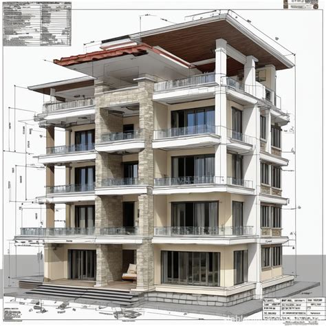 Give Me The Architectural Design Plan Of The Residential House With The Specifications Of The