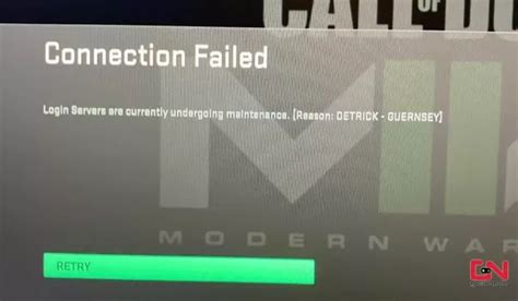 Modern Warfare Detrick Guernsey Error Code Fix BETA