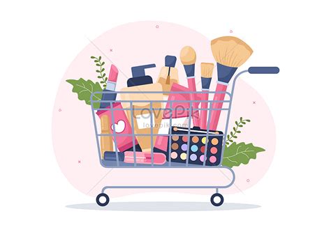 화장품 매장 그림 일러스트 무료 다운로드 Lovepik