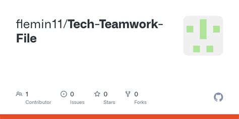 Github Flemin11 Tech Teamwork File