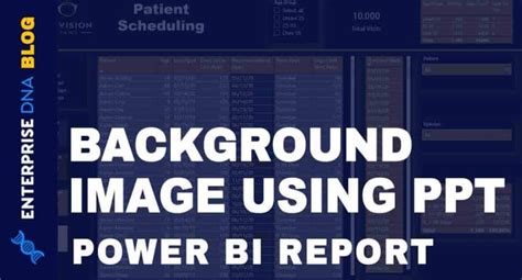 Power BI Background Image For Reports Using PPT