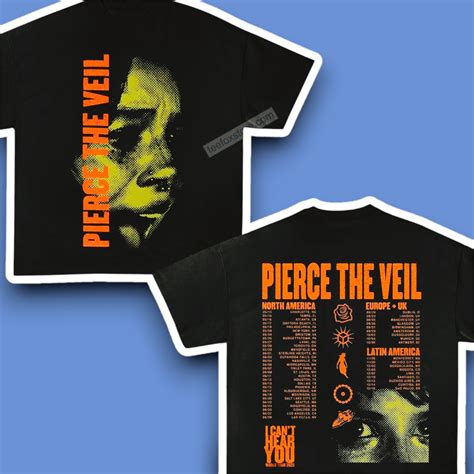 Pierce The Veil I Cant Hear You Tour 2025 Graphic T Shirt Hoodie