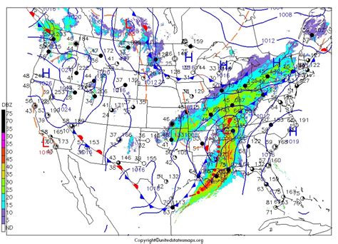 Us Surface Weather Map Surface Weather Map Of Us