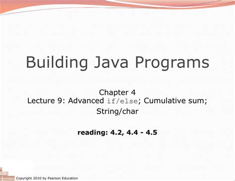 ppt building java programs powerpoint presentation free download