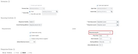 Requisitioning Business Unit Not Coming In The Negotiation Created From The Purchase Requisition