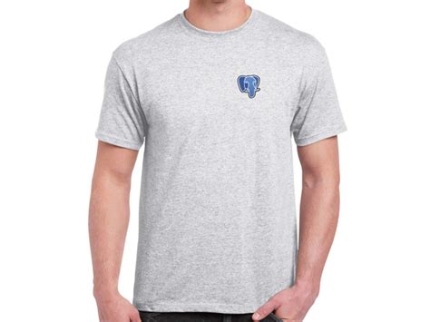 Postgresql T Shirt Ash Grey Hellotux Postgresql T Shirt Ash Grey Hellotux